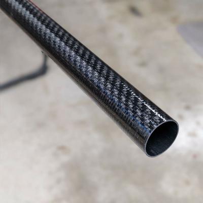 중국 14x12x1000mm 3K CF 튜브 탄소 섬유 / 가벼운 섬유 튜브 3K 롤 포장 판매용