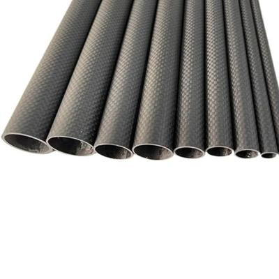 중국 3K 탄소 섬유 튜브 평면 매트 길이 1000mm 벽 두께 1mm 고강성 전체 탄소 섬유 튜브 판매용