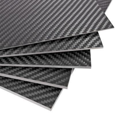 China High Strength 3K Carbon Fiber Sheet Twill / Plain Glossy or Matte Lightweight & Durable Sheet for sale
