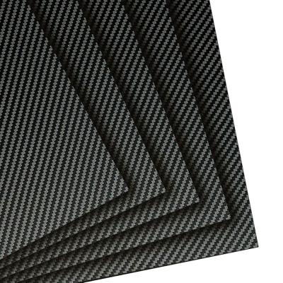 China 3K Matte / Glossy Carbon Sheets Twill / Plain Weave Carbon Fiber Plate Custom Carbon Fiber Composite Board for sale