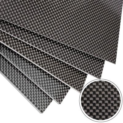 China 3K Matte / Glossy Carbon Sheets Twill / Plain Weave Carbon Fiber Plate Custom Carbon Fiber Composite Board for sale