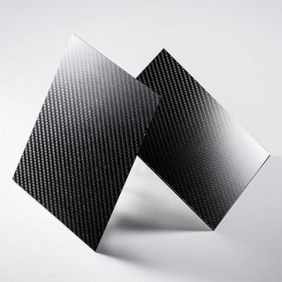 중국 경량 & 강성 500mm*500mm*3mm 3K 능직 탄소 섬유 시트 판매용