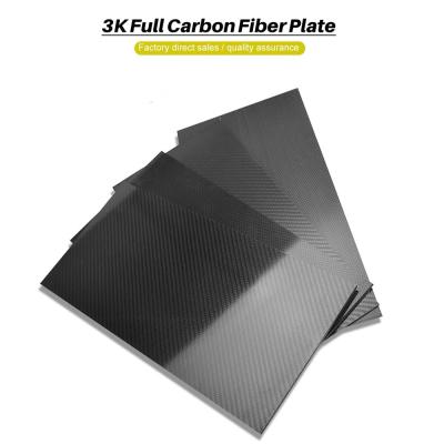 China 3K Carbon Fiber Epoxy Resin Sheet 0.5mm-4mm High Strength Plate for sale