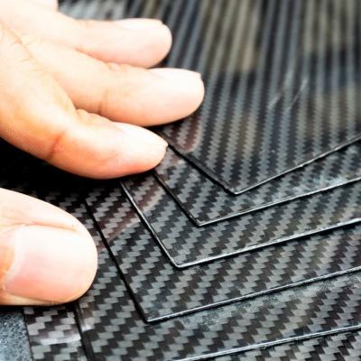 China Superior Mechanical Performance 3K Twill Roll Wrapped Carbon Fibre Plate / Sheet for sale