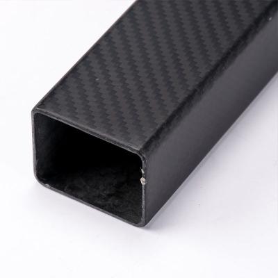 China High Performance 3K Rectangular Carbon Fiber Tube Durable and Precision Made for sale