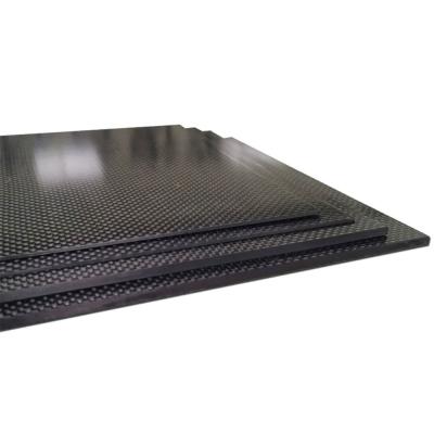 China 300X400MM Carbon Fiber Sheets 1MM to 6.0MM Thickness 100% 3K Twill Weave Glossy Carbon Fiber Plate for sale