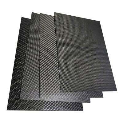 China 0.5mm 200x300mm 100% Pure Carbon Fiber Board Laminate Plate Panel 3K Twill Matte Finish for sale