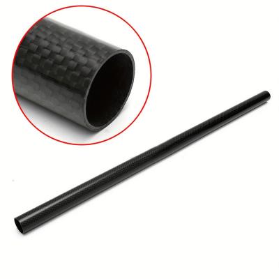 China Length 500mm High Composite Carbon Fiber Tube Hardness Material 3K Matte Twill Weave for sale