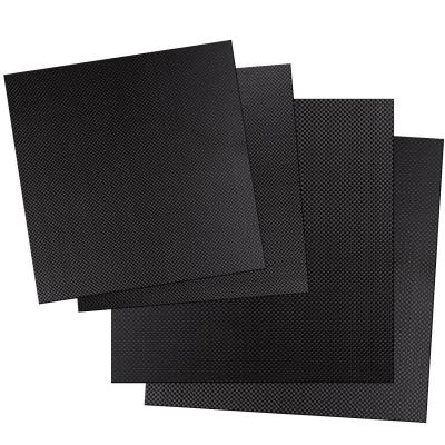 China Plain Weave Real Lightweight Carbon Fiber Sheet Panel Plate 240x240x1.5mm for sale