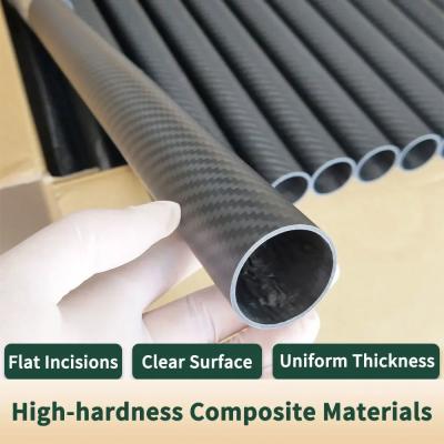 China High Strength 3K Twill Weave Roll Wrapped Carbon Fiber Tube for RC Models and DIY Projects for sale