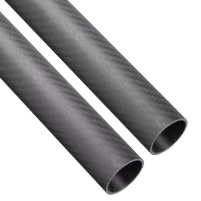China Twill Matte Carbon Fiber Round Tube High Performance Carbon Composite Pipe for sale