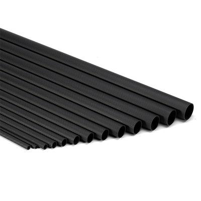 중국 제직물 매트 처리 3K 능직 탄소 파이버 튜브 OD 6 밀리미터 판매용