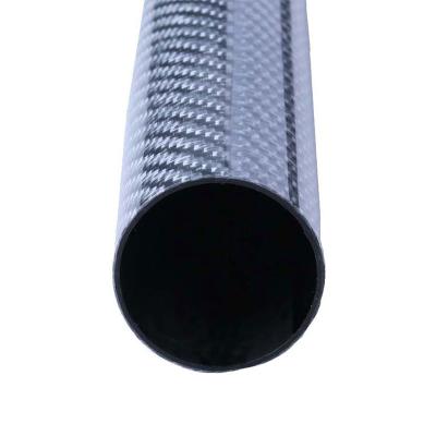 China 3K Filament Twill Pattern Carbon Fiber Tube Impregnated for sale
