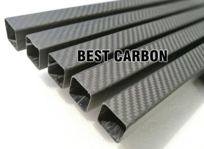 중국 Square Plain Twill Weave Carbon Fiber Tubing For Advertising Panels 판매용