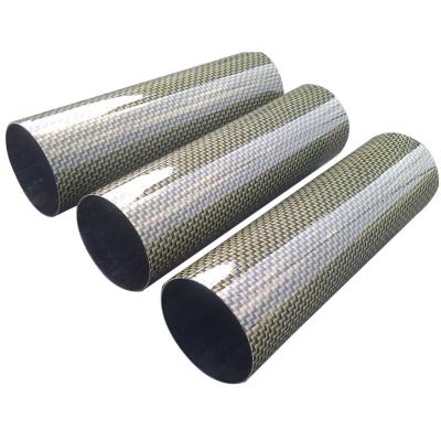 Cina Metropolitana della fibra del carbonio del grande diametro 120mm 150mm con tessuto 3K in vendita