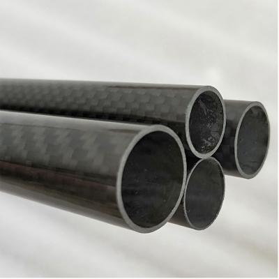 China Epoxy Resin 3K Carbon Fiber Tube High Temperature Heat Resistance Glossy Surface for sale