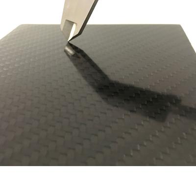 Cina Foglio resistente ad alta temperatura della fibra del carbonio di 2mm del carbonio del piatto leggero della fibra in vendita