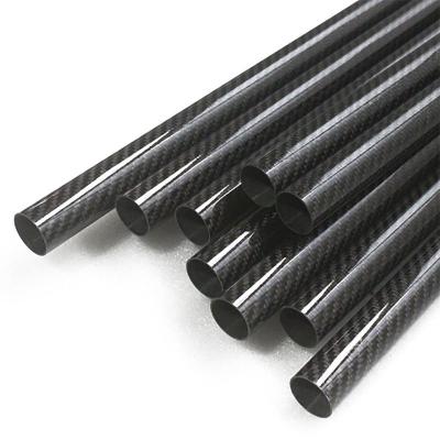 China 30mm Hollow Carbon Fibre Tube 3K Glossy For Industrial Automation Robotics for sale