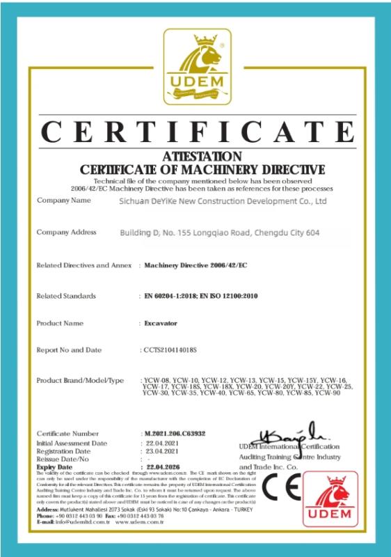 CE - Sichuan Deyike New Construction Development Co., Ltd.