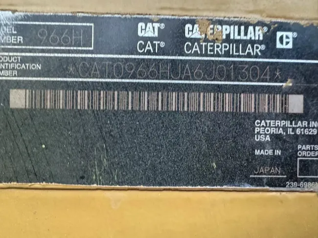 Used Caterpillar 966 Wheel Loader Original Cat 966h Front Loader with Engine Motor Pump Core Components Sale