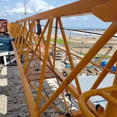 Cina Gru a torre a testa piatta usata anno 2021 6013 XCMG Gru a torre usata colore giallo in vendita