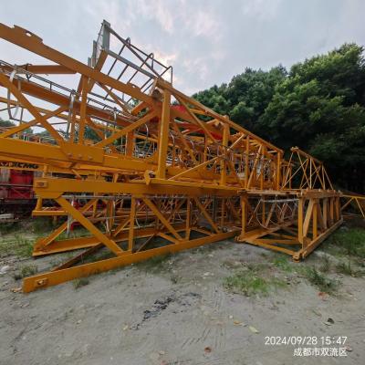 China Used ZOOMLION Tower Crane 6013-8 Flat Top Type 60m Length jib tower crane for sale