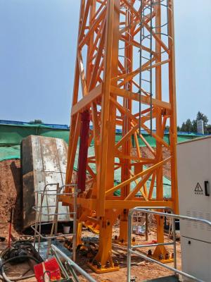 China Used ZOOMLION Tower Crane 6013-8 Flat Top Type 60m Length jib tower crane for sale
