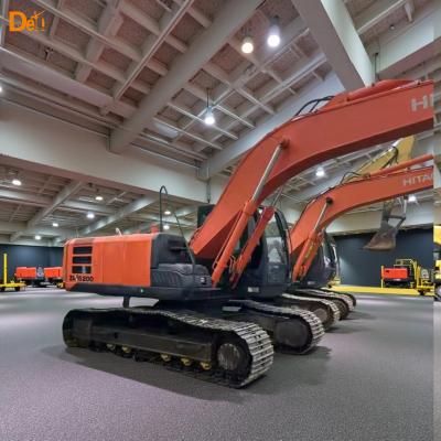 China Used Hitachi Zx200 Excavator 20 Ton Second Hand Digger Machine Orange Colour for sale