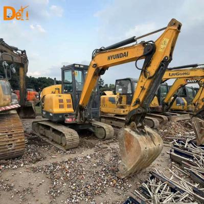 China 2a mano Hyundai 60Vs Mini escavatori 6 tonnellate attrezzature da costruzione usate for sale