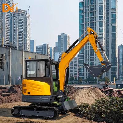 Cina Escavatore cingolato mini da 3,5 tonnellate personalizzato per uso domestico e agricolo, mini escavatore multifunzione in vendita