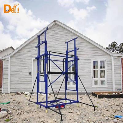 China Piattaforme di lavoro pieghevoli per ascensore elettrico per edilizia 2-12 m, 220 V 240 V for sale