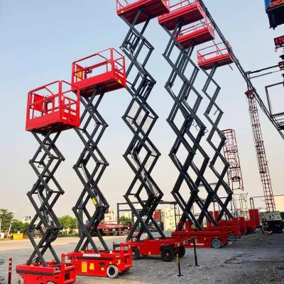 Cina 3.3KW ascensore portatile a forbice 8m piattaforma mobile di sollevamento aereo per costruzioni in vendita