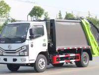 China Dongfeng 4x2 6 Cbm Compression Trash Truck Waste Collection Garbage Compactor Truck for sale