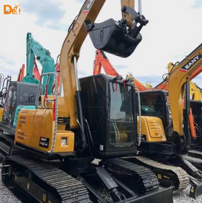 China Segunda mano Sany 75 Excavadora hidráulica utilizada Digger para todo terreno en venta