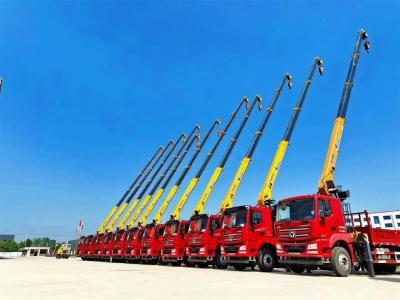 China Reliable Used Truck Mounted Heavy Duty 12t Hydraulic Construction Crane for sale