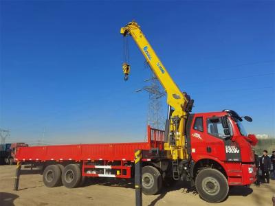 China Telescoping Arm HOWO Straight Knuckle Truck Mounted Boom Crane for Sale for sale