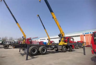 China Supply Chain HOWO Lorry Mounted Straight Boom Logistics Crane for Sale for sale