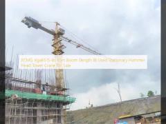 XCMG  Xga6515-8s 65m Boom Length 8t Used Stationary Hammer Head Tower Crane for Sale