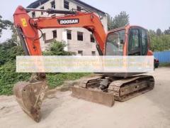 Produced in 2019 7ton 7.5ton Korean Used Doosan Dx75LC-9c Excavator Secondhand Doosan Dx75LC Mini Hydraulic Digger Low Price Low Hour for Sale