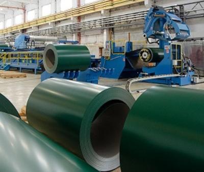 Cina Verniciato 20-50um Top Coat PVDF HDP SMP RMP 40 -275g Zinco HDGI / Galvanizzato Color Coated Steel Coil in vendita