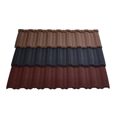 Cina 0.35mm Beige Rosso Colore Pietra Rivestito Aluzinc Metallici Piastrelle di Copertura Bond Classic Metallici in vendita