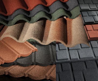 Cina Fabbrica di costruzioni metalliche coperture legate /Shingle/Classic/Roman/Shake/Milano/Elite Stone Coated Roof Tile in vendita