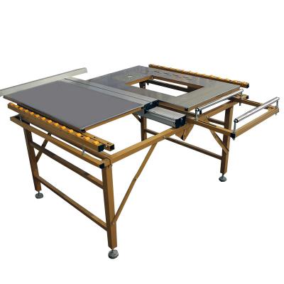 Cina Macchina per taglio di legno per lavori di costruzione con sega a tavolo mobile in vendita