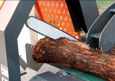 Cina Splitting wood Wounded Log Splitter 20T Processore di legna da ardere con diesel idraulico in vendita
