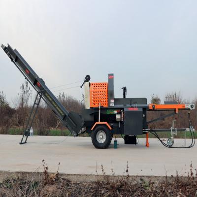 China 20 ton Houthout Log Splitting Machine Vuurhoutproces voor het splitsen van hout Wounded Te koop