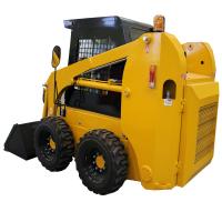 China Log Loader For Energy Mining Mini Wheel Skid Steer Tractor Front Loader Machine for sale