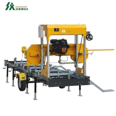 Cina 1100 mm Max. Larghezza di lavoro Legno taglio tronco segatrice portatile con seghe a fascia orizzontale in vendita