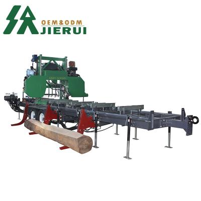 Cina 15-35kW Potenza Full Automatic Portable CNC Bandsaw Mill per la lavorazione del legno Taglio di legno in vendita