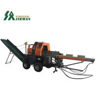 China Home Firewood Processor JIERUI CE Approved Horizontal Fast Log Splitter with Chainsaw for sale