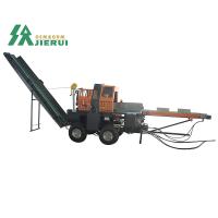 China Home Firewood Processor JIERUI CE Approved Horizontal Fast Log Splitter with Chainsaw for sale